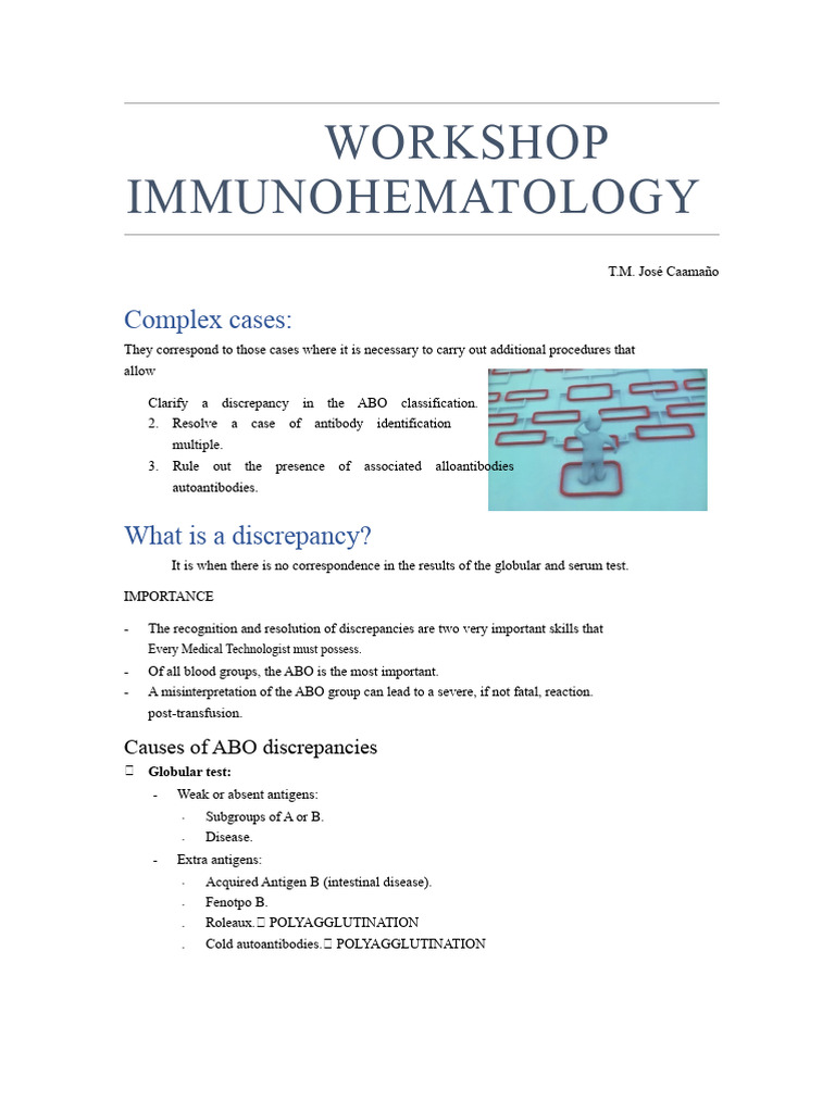 Resolving ABO Discrepancies in Immunohematology | PDF | Blood Type ...