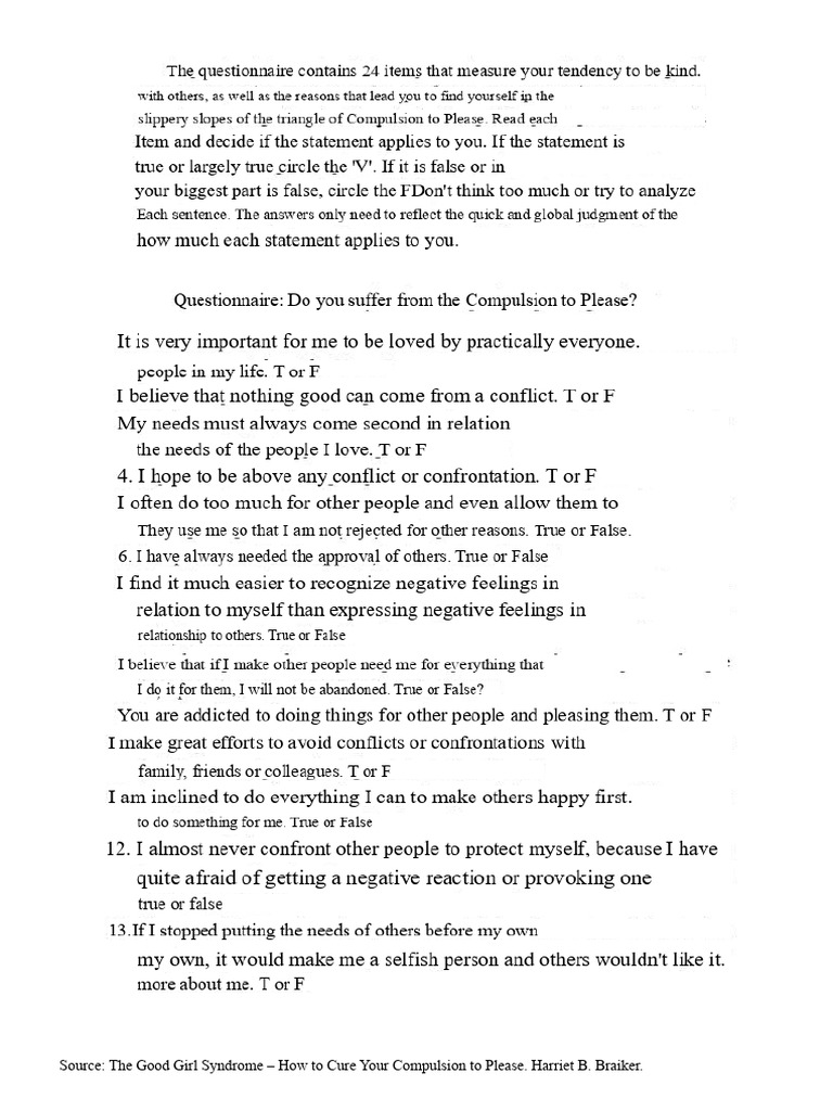 Cure Your Compulsion to Please | PDF