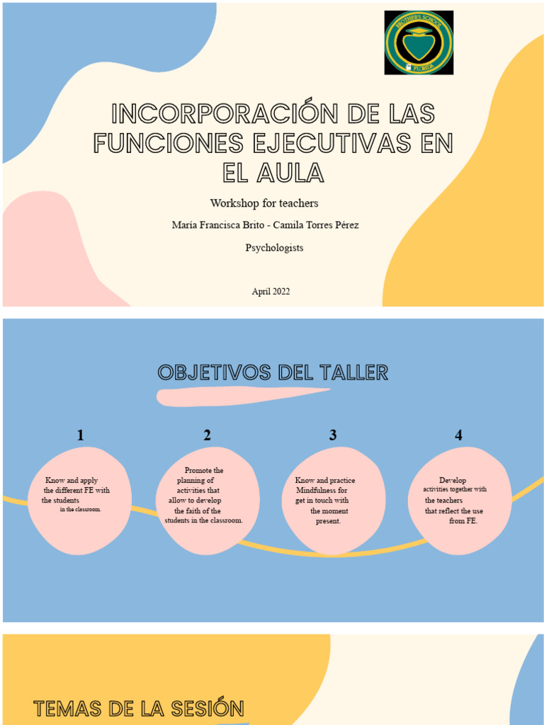 Workshop For Teachers - Executive Functions | PDF | Executive Functions ...