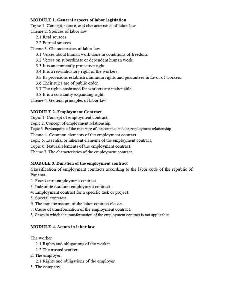 Notes on Legislation OS | PDF | Labour Law | Employment