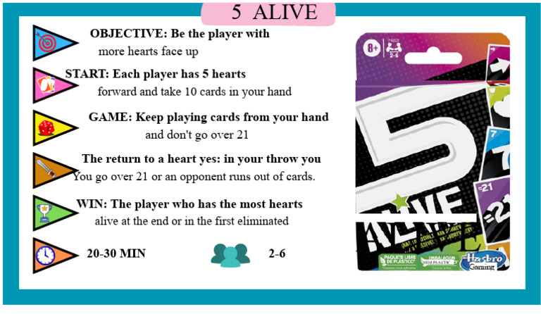 5 Alive Card Game Rules | PDF