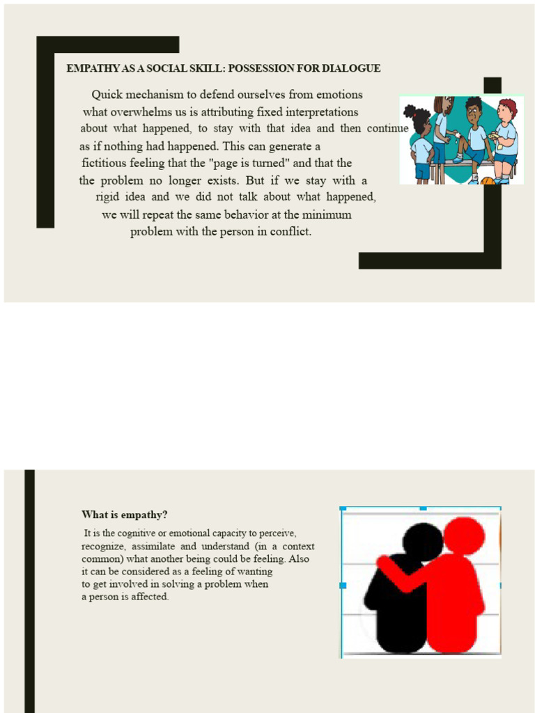 Empathy as a social skill.pptx | PDF | Empathy | Feeling