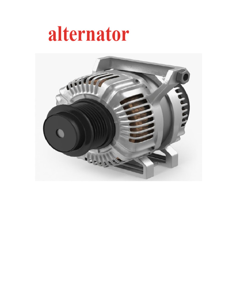 Operation of The Alternator | PDF | Rectifier | Inductor