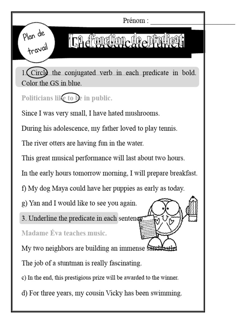 Predicate work plan | PDF