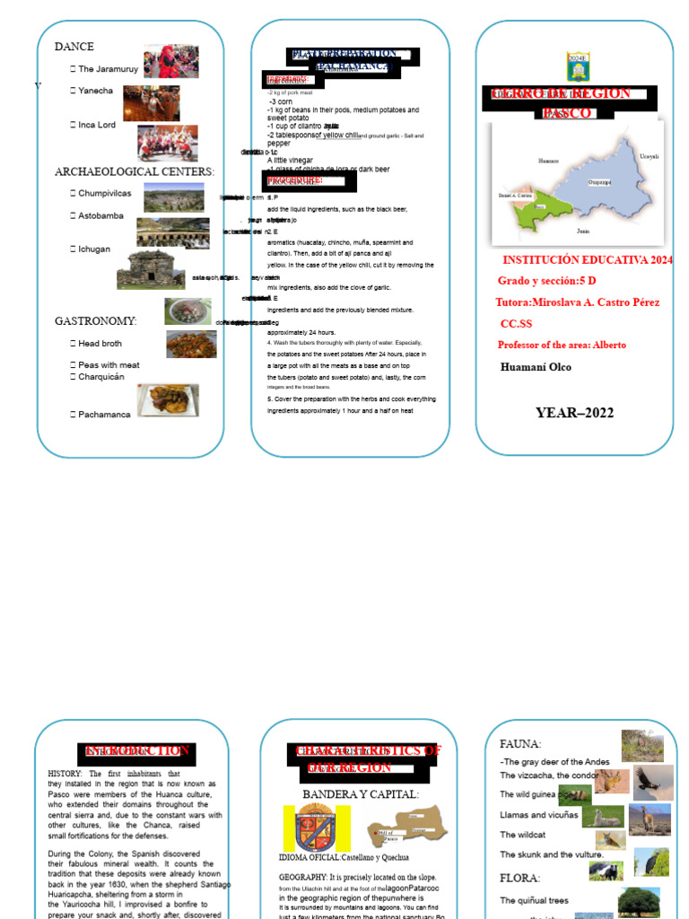TRIPTYCH Cerro de Pasco 5D | PDF | Foods | Cuisine
