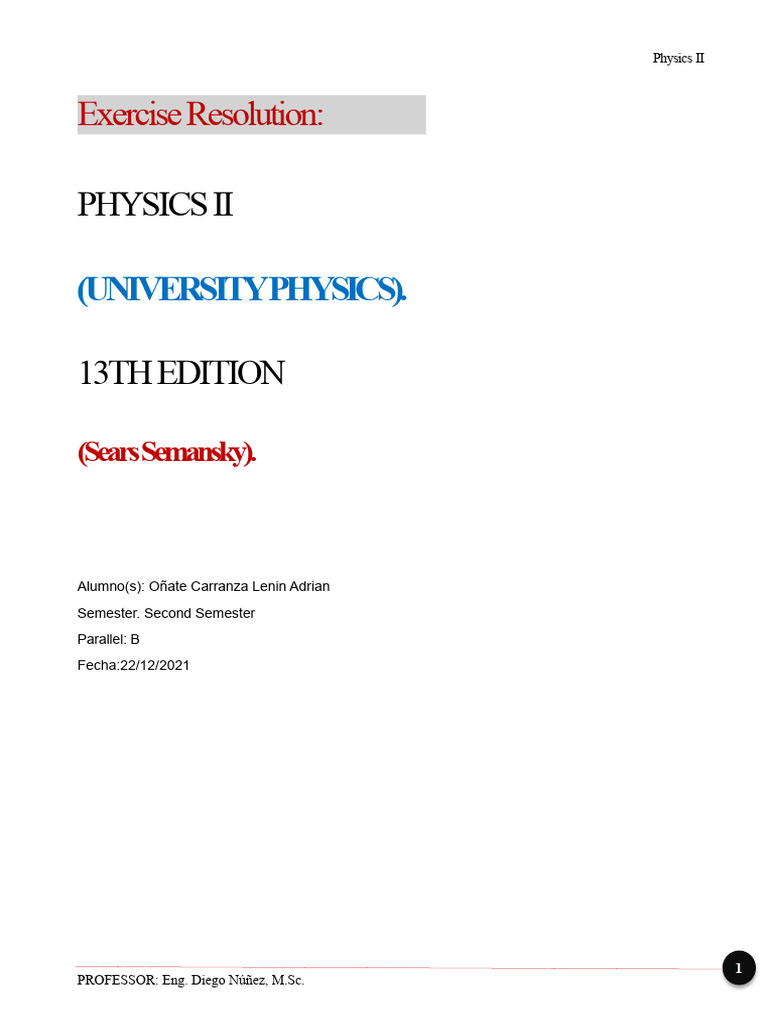 Exercises Chapter 10 physics | PDF | Rotation Around A Fixed Axis | Torque