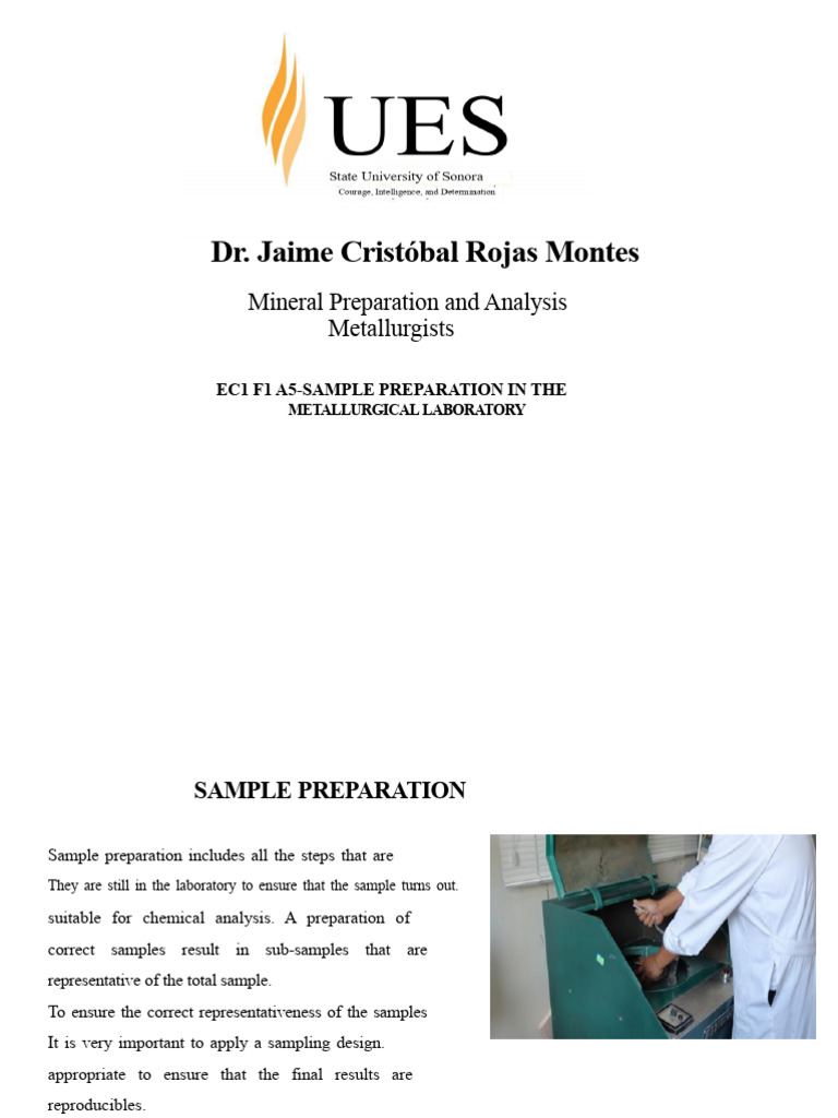 Ec1 f2 a5- Sample Preparation in the Metallurgical Laboratory | PDF ...