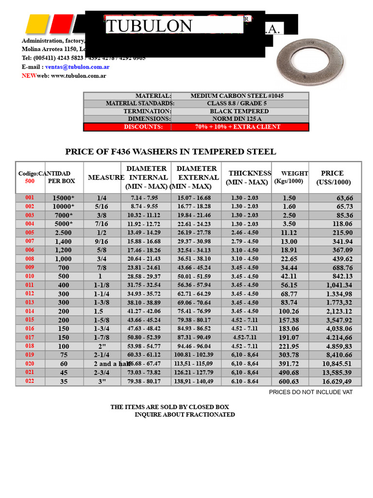 Washer F436 | PDF | Metals
