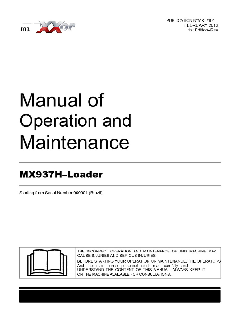Mx937h Operation Manual | PDF | Leak | Coolant