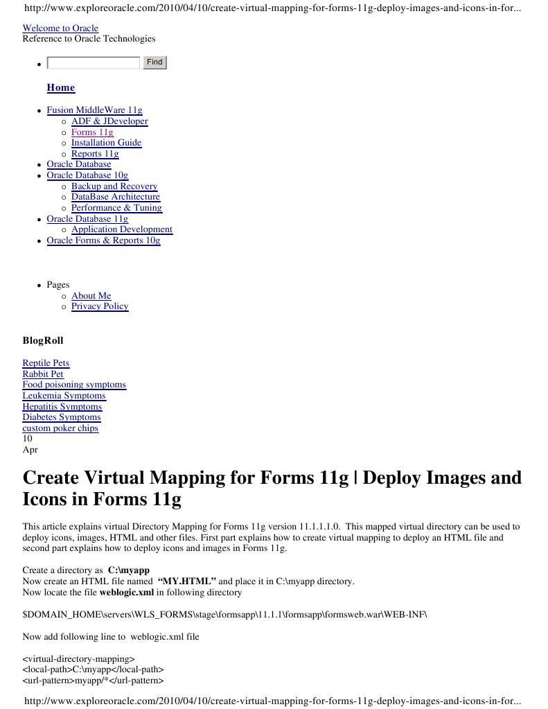 Create Virtual Mapping For Forms 11g Deploy Images and Icons in Forms ...