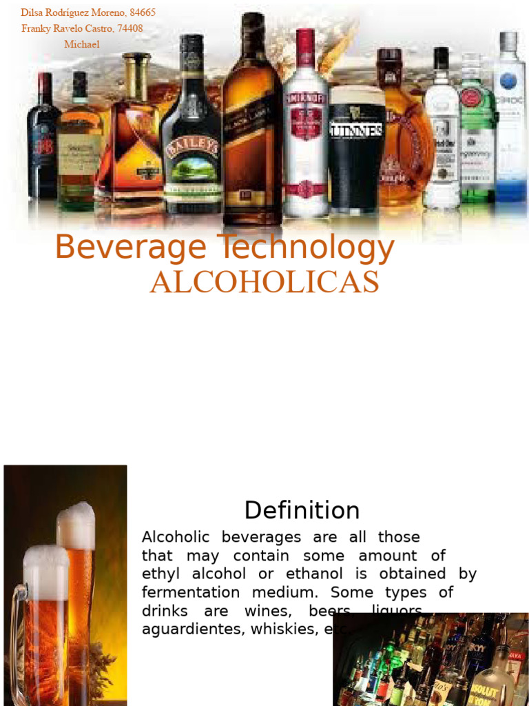 Alcoholic Beverage Technology | PDF | Alcoholic Beverages | Drink