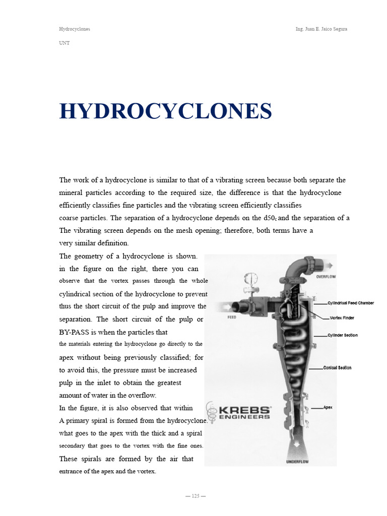 9 Hydrocyclones | PDF | Pressure | Vortices