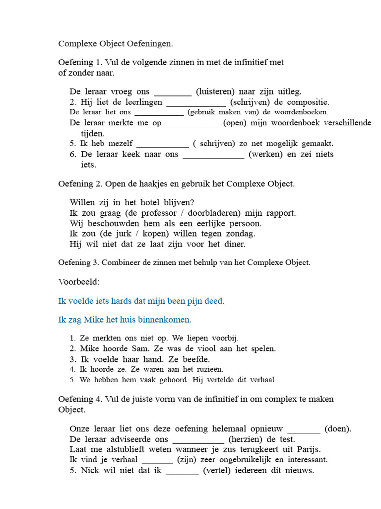 Complex Object | PDF