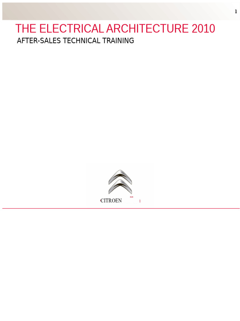 Electrical Architecture 2010 Training Guide | PDF | Fuse (Electrical ...