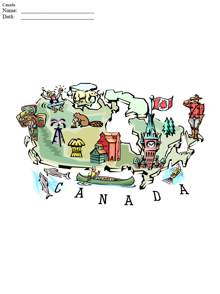 Lapbook Despre Canada | PDF