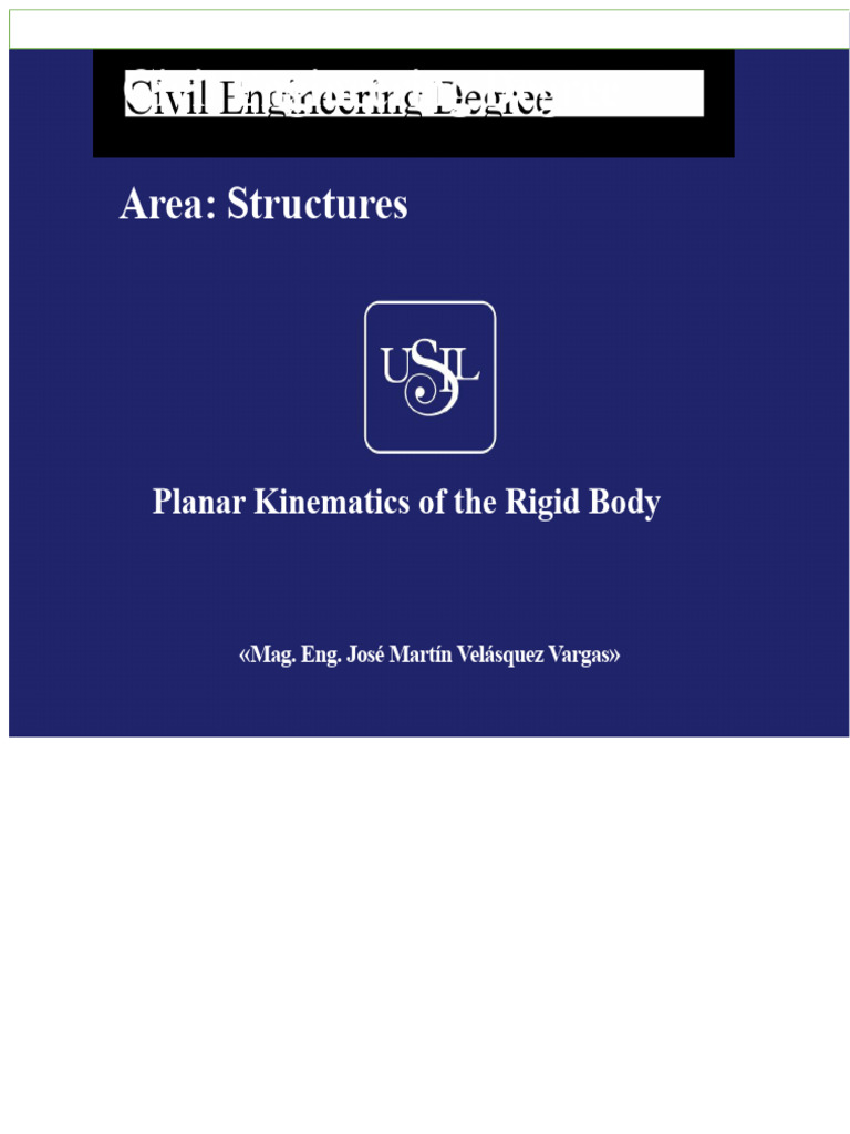 Session 7 - Kinematics of the Rigid Body | PDF | Kinematics | Rotation