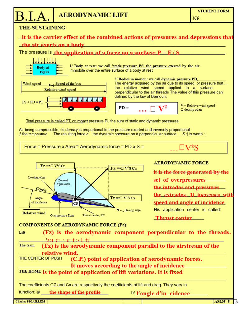 Aerodynamic Lift and Wing Characteristics | PDF | Pressure | Lift (Force)