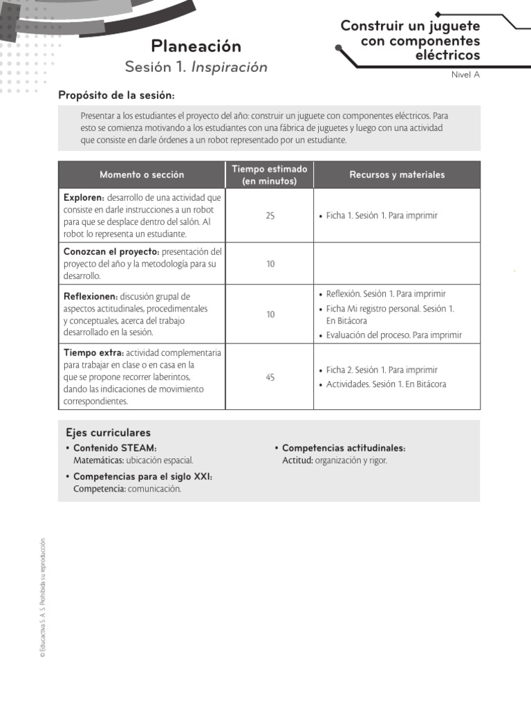 NPR A E01 INS Planeacion | PDF | Robot | Robótica