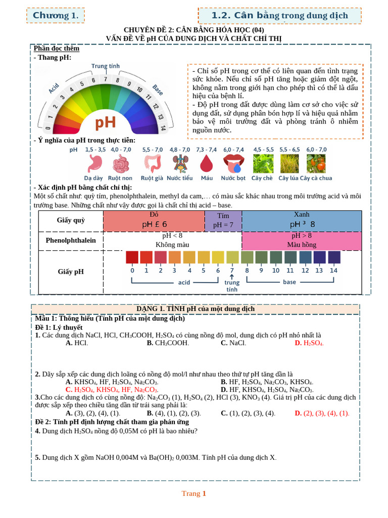 1.2.-CÂN-BẰNG-HÓA-HỌC-PHẦN-4-IN-HS | PDF