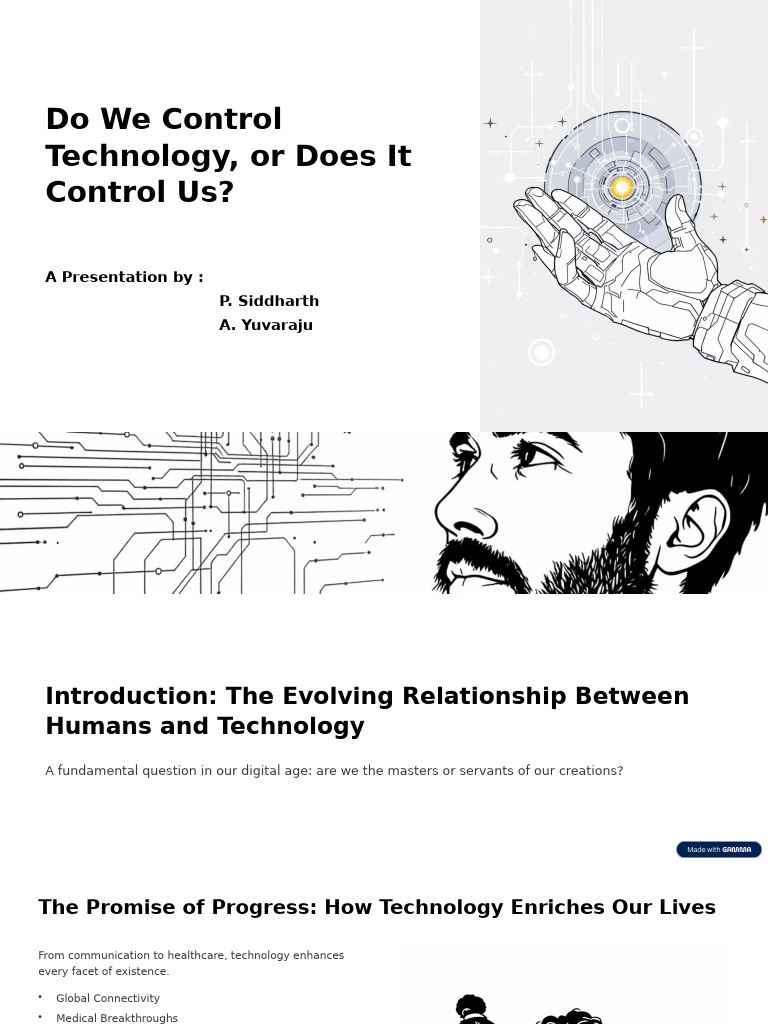 Do We Control Technology or Does It Control Us (English Presentation ...