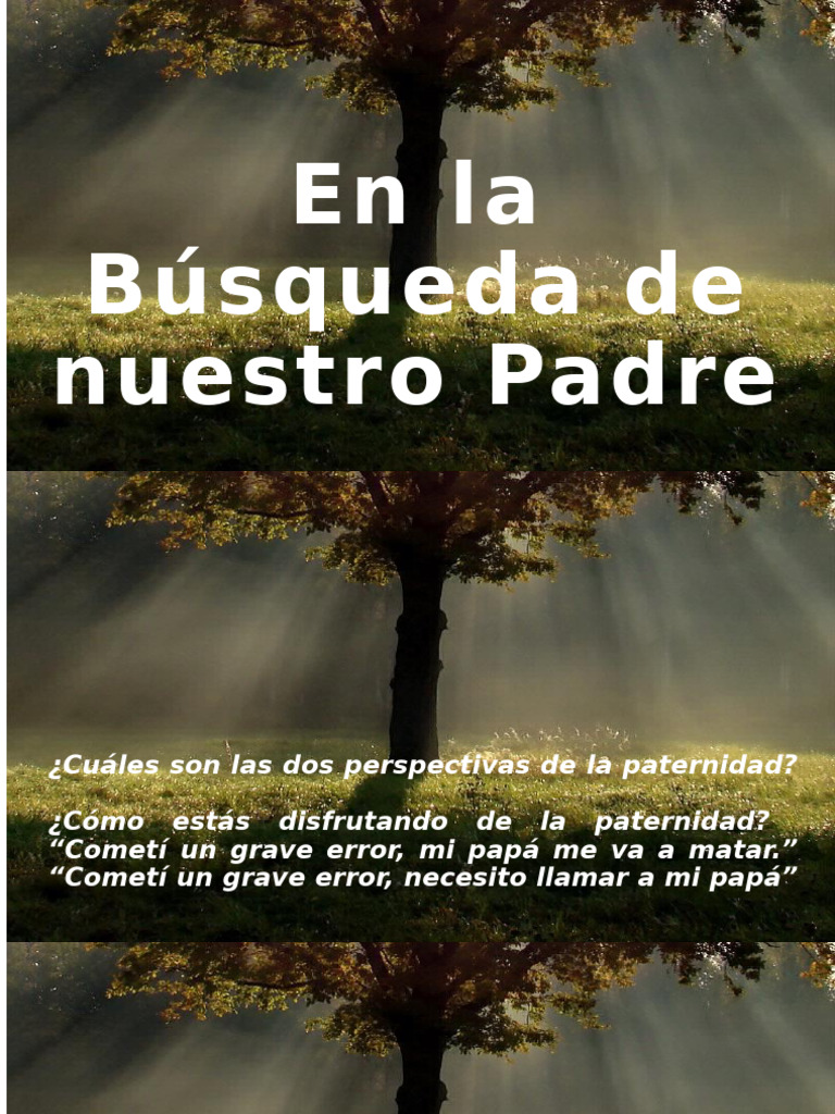 En La Busqueda de Nuestro Padre | PDF