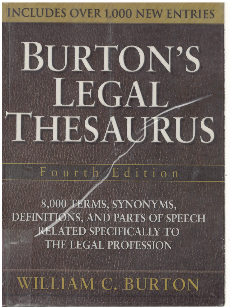 Burt Leg Thesaurus 4 Th | PDF