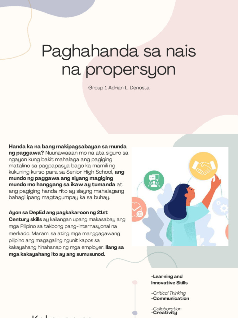 Pastel Blobs Basic Simple Presentation | PDF