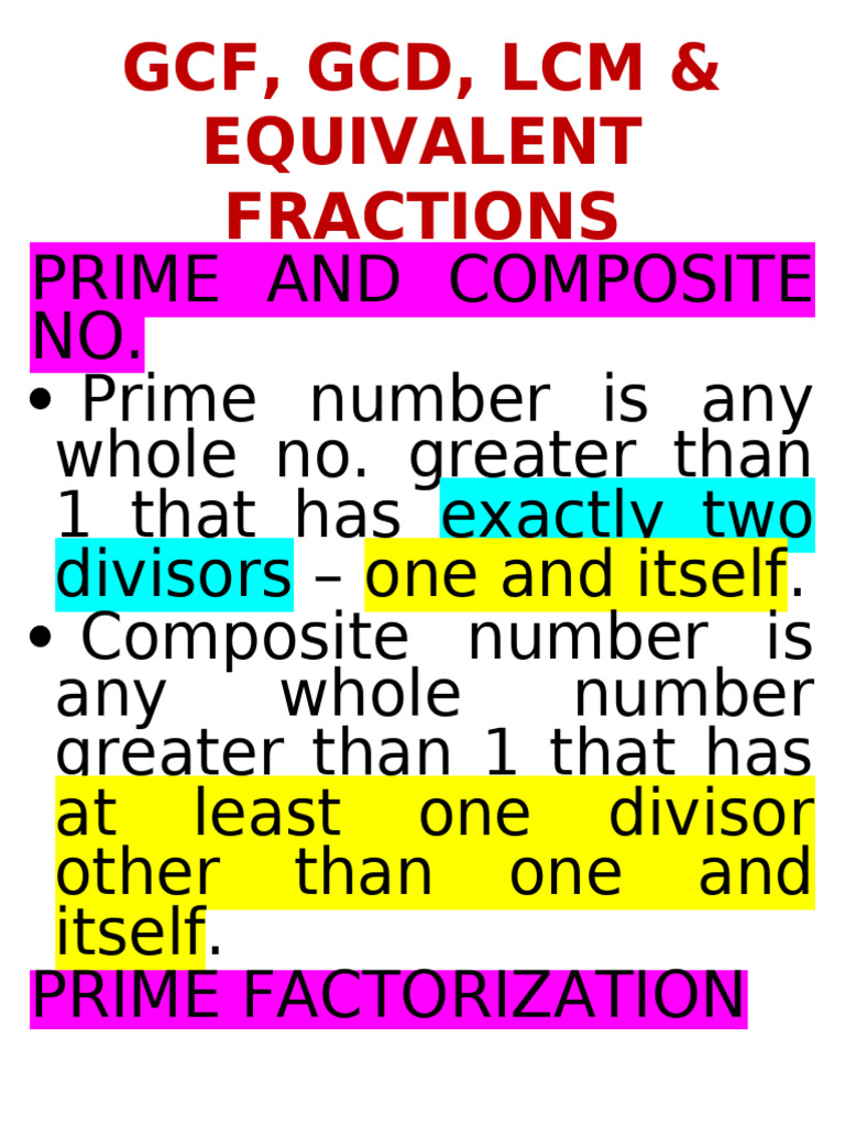 Chapter 1 Fractions Decimals and Percent Visuals With Exercises | PDF ...