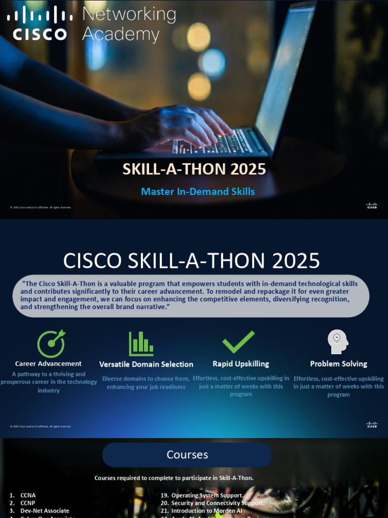 Cisco Skill-A-Thon 2025 Overview | PDF | Cisco Certifications