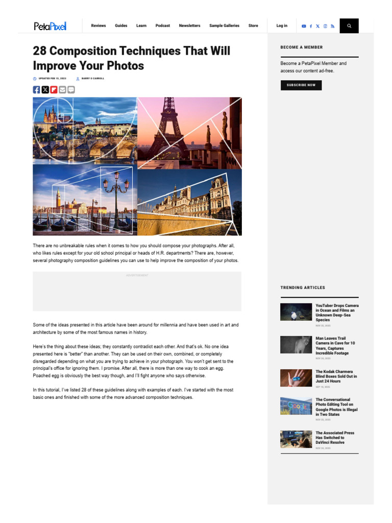 Photography Composition Techniques | PDF | Composition (Visual Arts ...