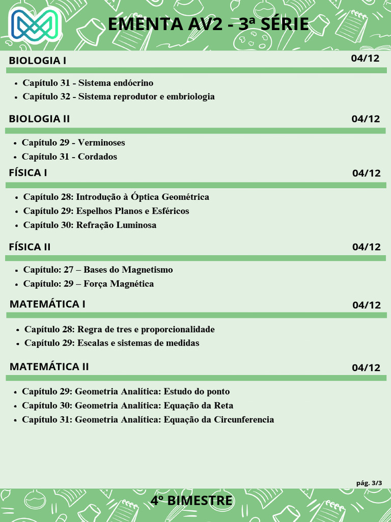 Ementa_AV2_04_12_errata | PDF