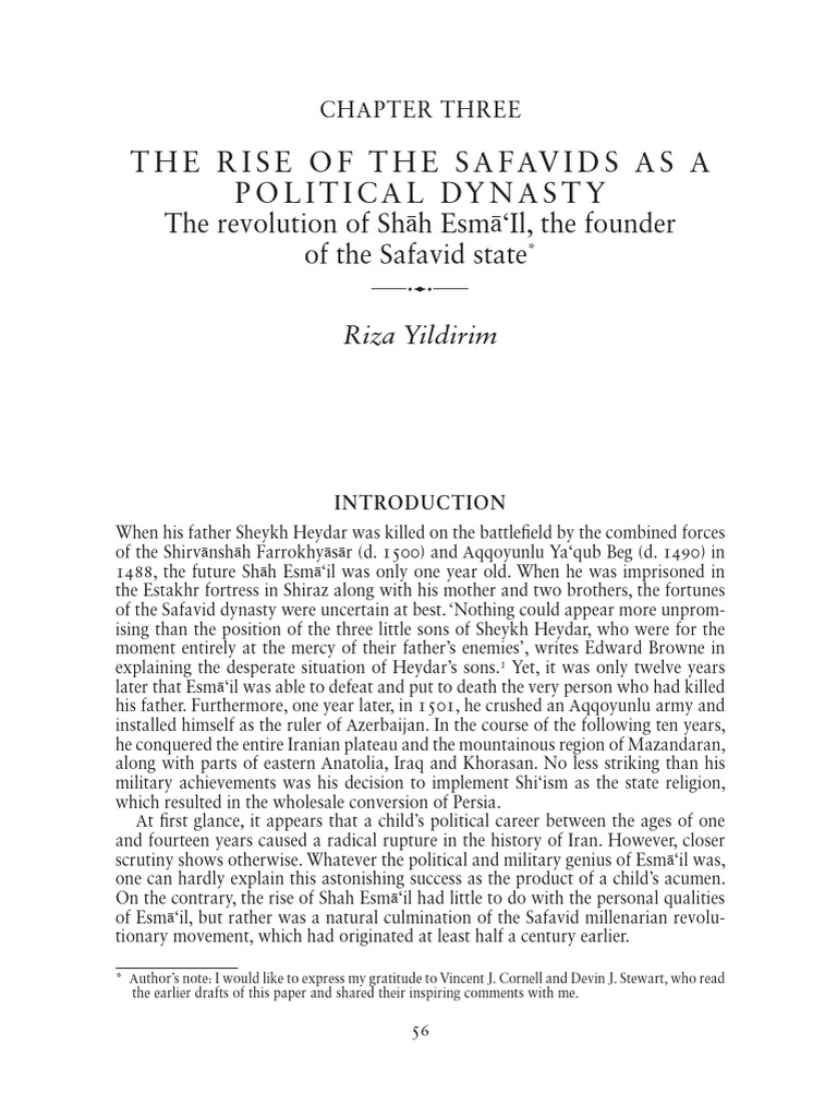 The Rise of The Safavids As A Political-1 | PDF