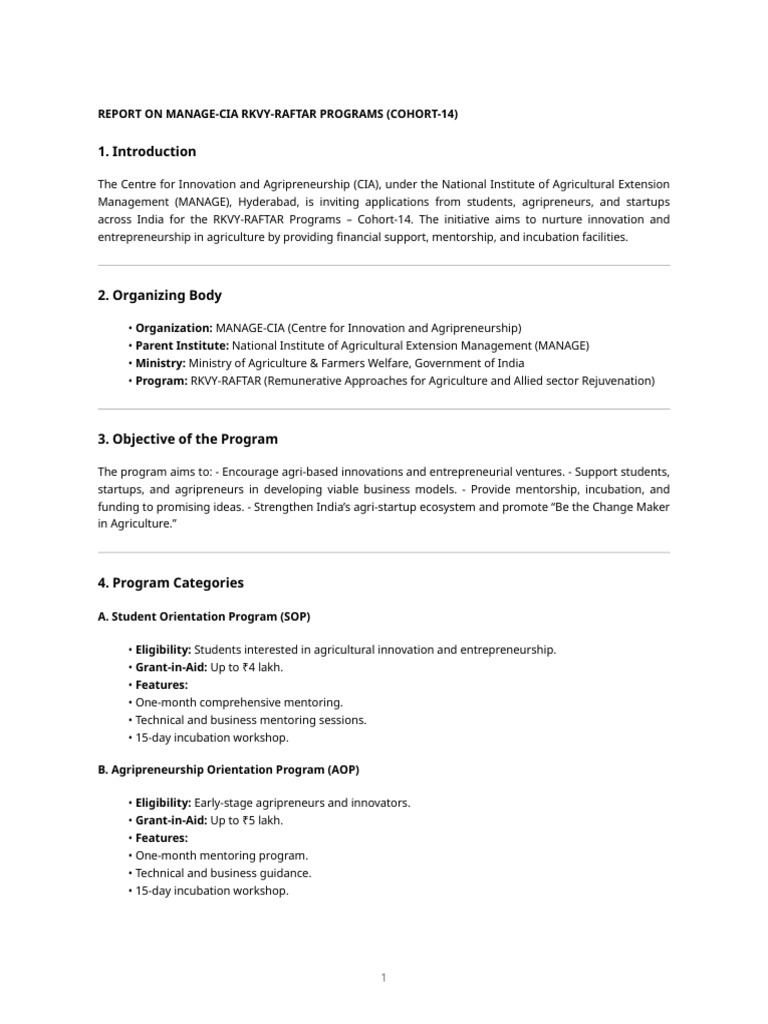 Manage CIA Report | PDF | Agriculture | Irrigation