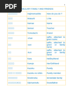 Japanese Family Member Vocabulary | PDF | Japanese Writing System ...