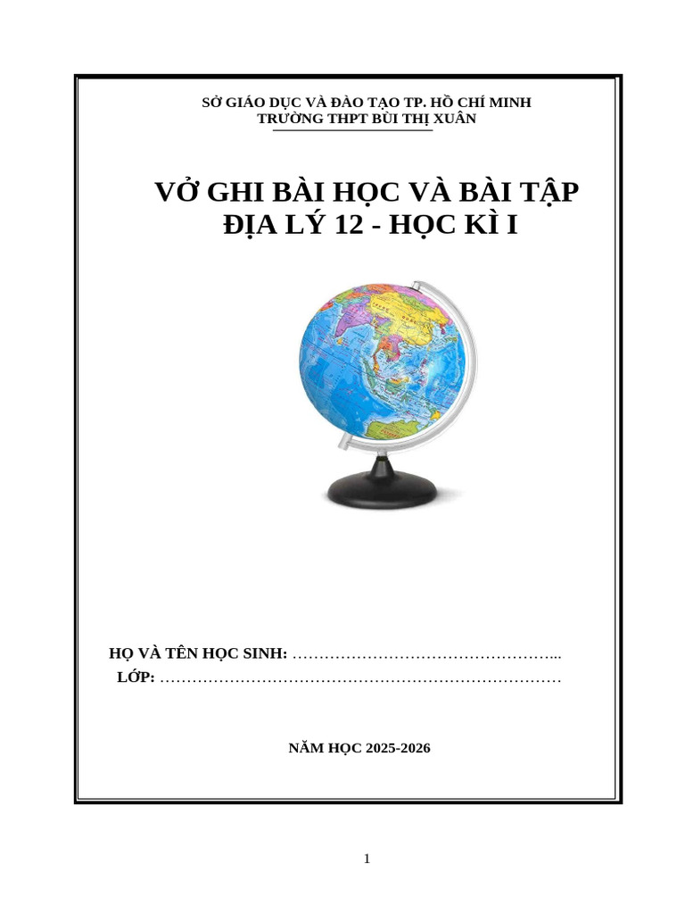 HKI-KHỐI-12-GV 2 | PDF