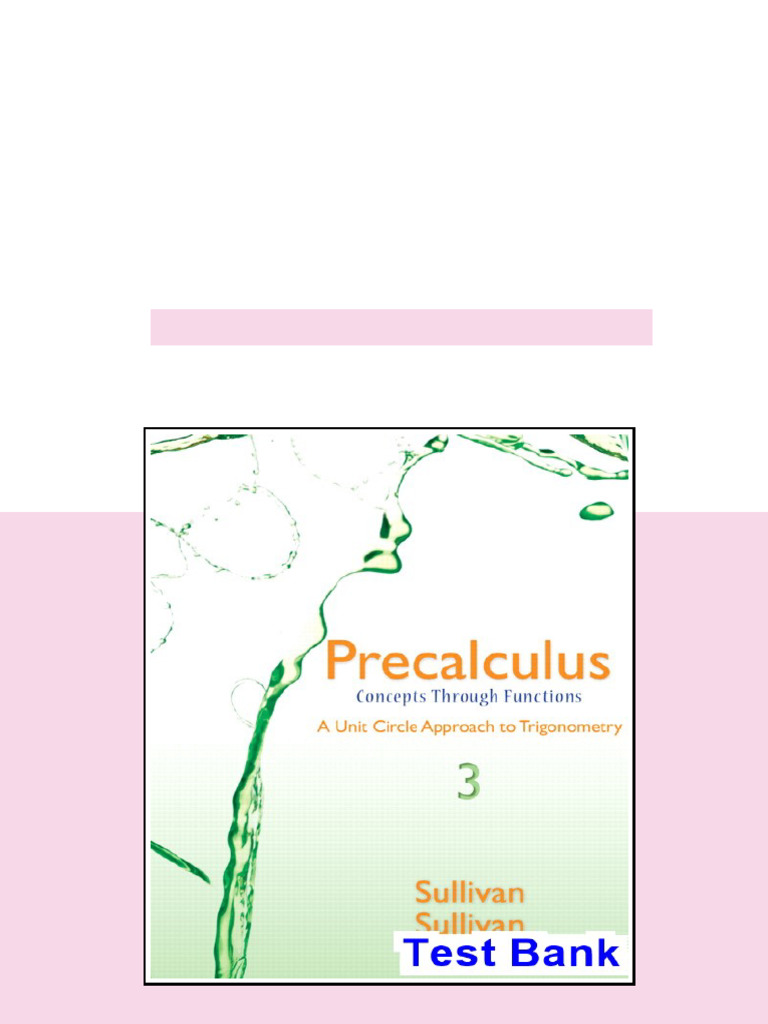 Precalculus Concepts Through Functions A Unit Circle Approach to ...