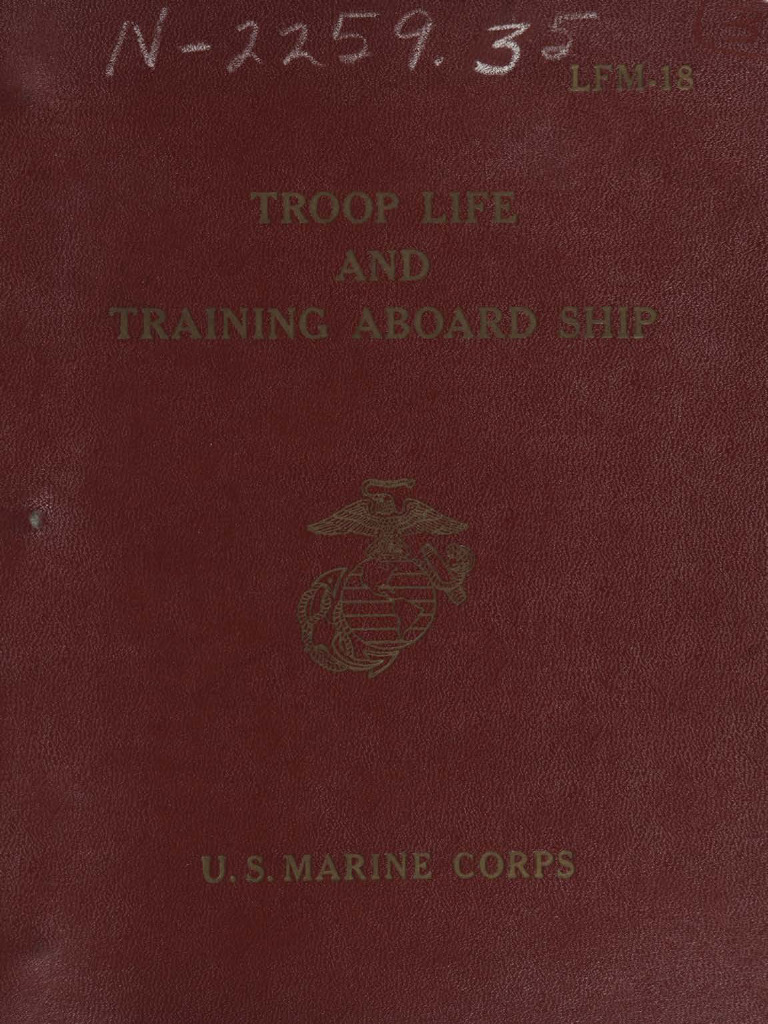 Marine Corps Troop Embarkation Manual | PDF | Ships | Military