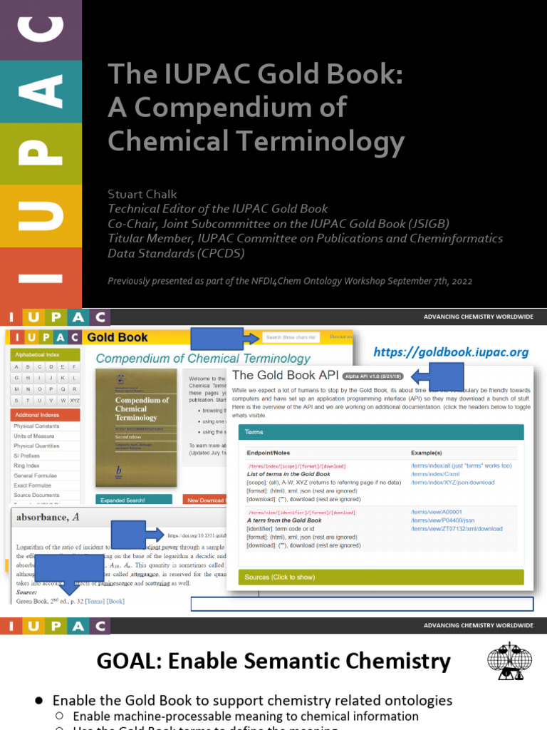 IUPAC Gold Book: Chemical Terminology Guide | PDF | International Union ...