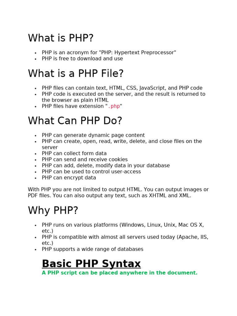 Php | PDF | Php | Variable (Computer Science)