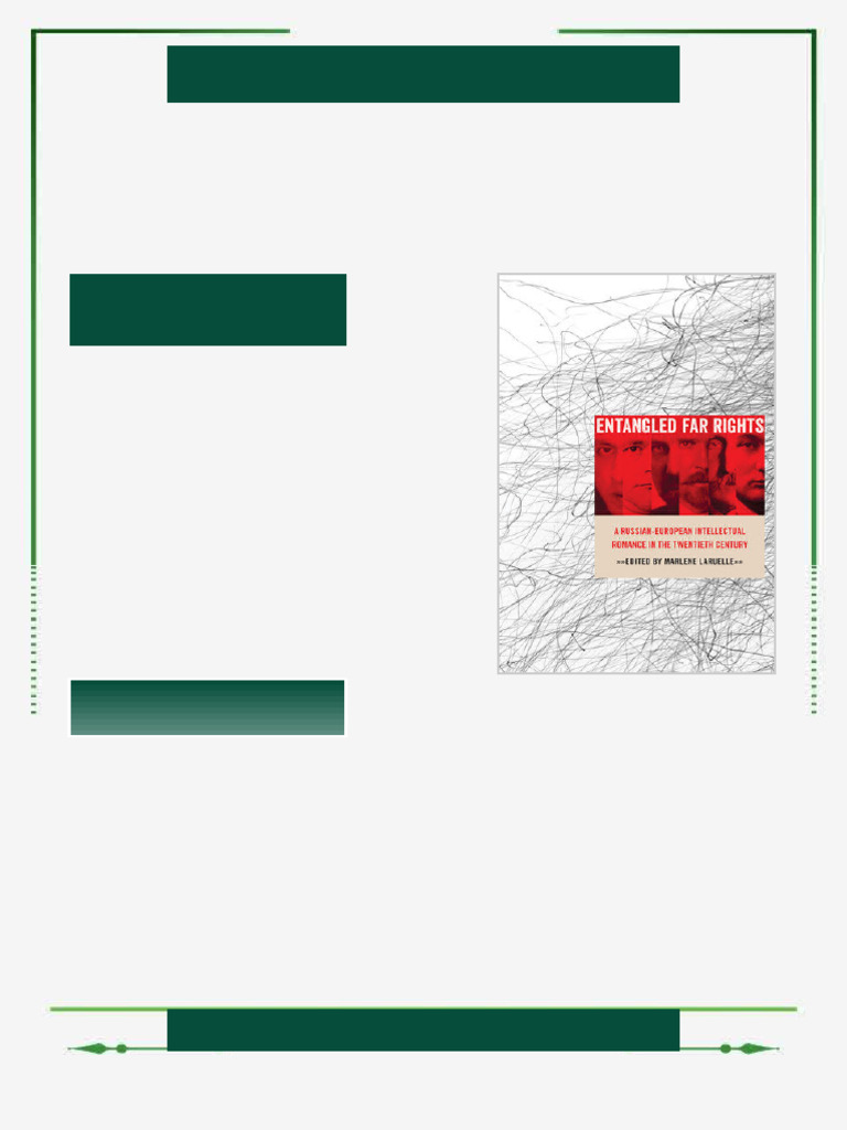 Entangled Far Rights A Russian European Intellectual Romance in the ...