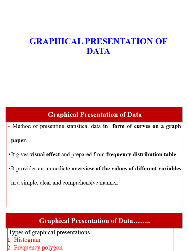 Types of Graphical Data Presentation | PDF | Histogram | Cartesian ...