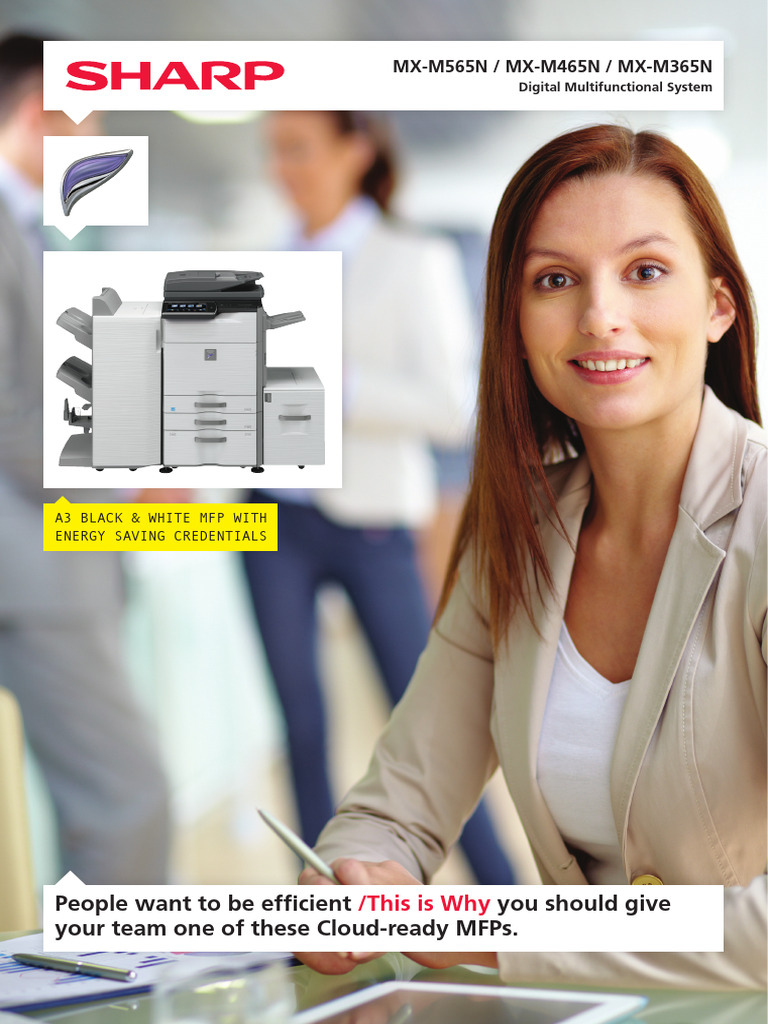 Sharp MX M365N 465N 565N Brochure | PDF | Image Scanner | Computer ...