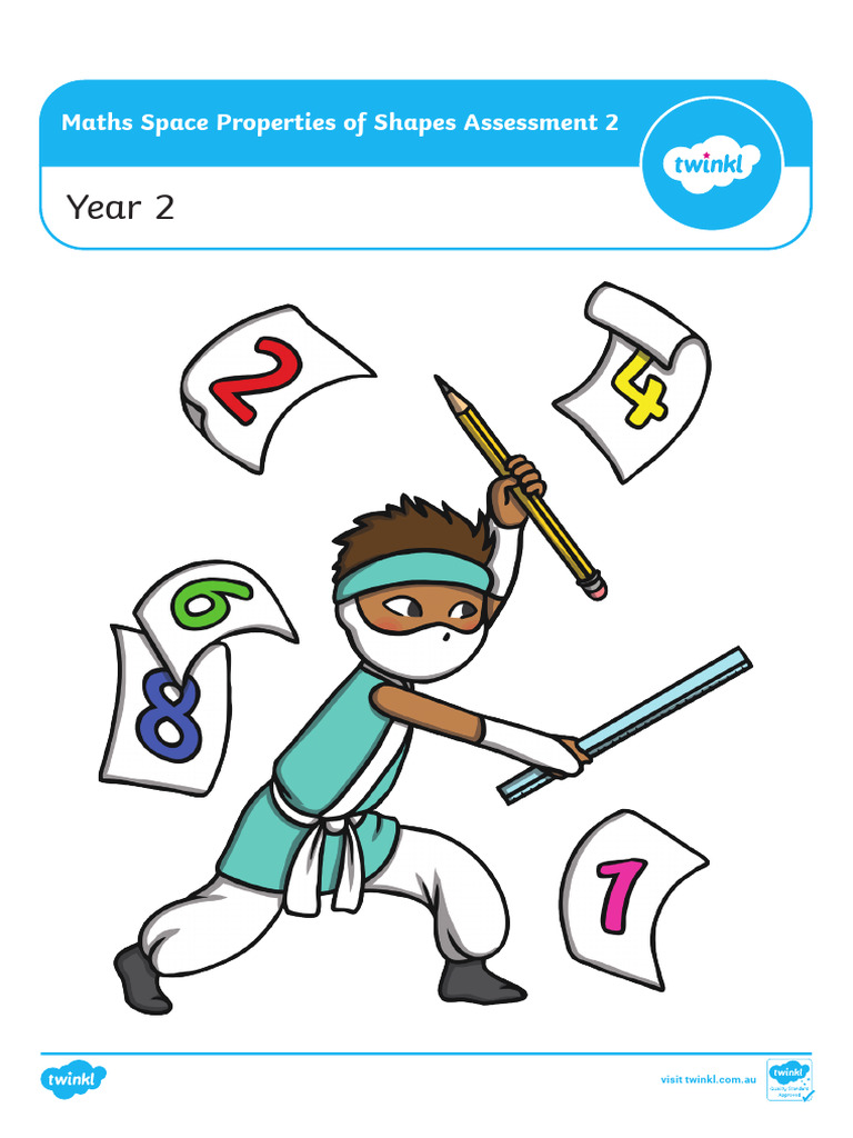 Au n 413 Year 2 Maths Space Properties of Shapes Assessment 2 Ver 2 ...