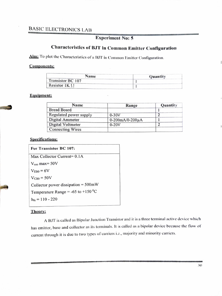 bjt | PDF | Bipolar Junction Transistor | Transistor