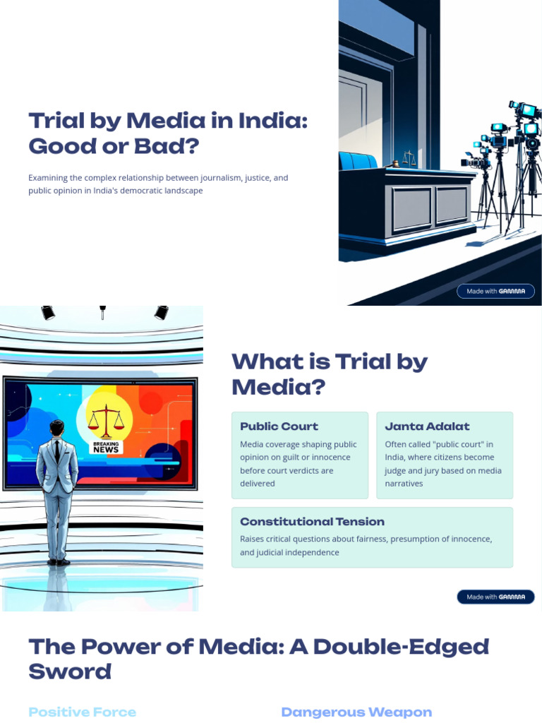 Trial by Media in India Good or Bad | PDF | Trials | Acquittal