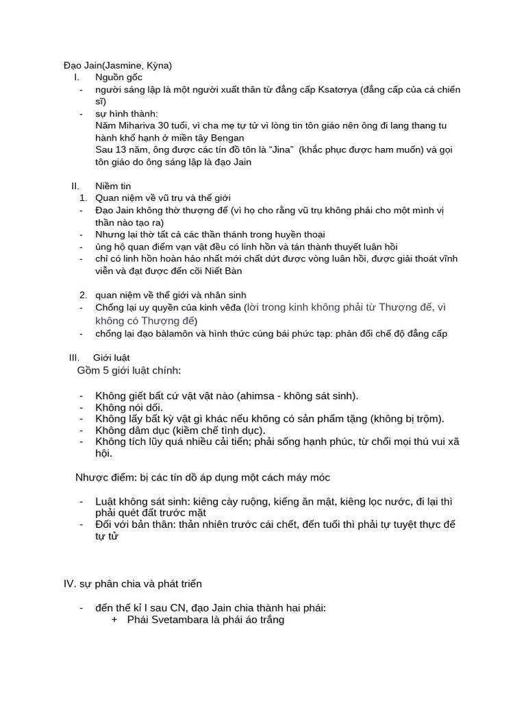 Đ o Jain (Jasmine, K Na) | PDF