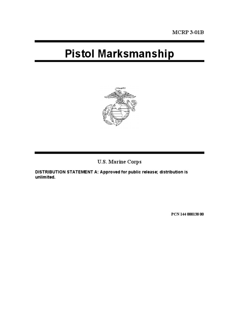 Usmc Pistol Marksmanship | PDF | Trigger (Firearms) | Firearms