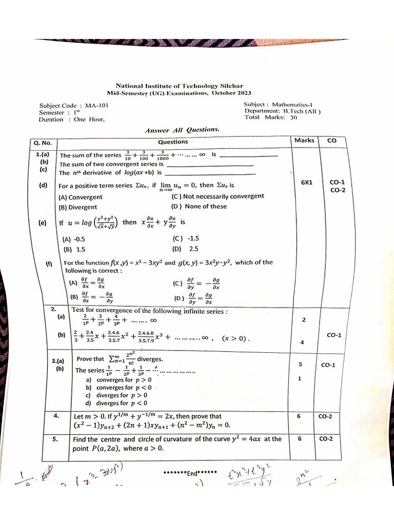 Ma 101 | PDF