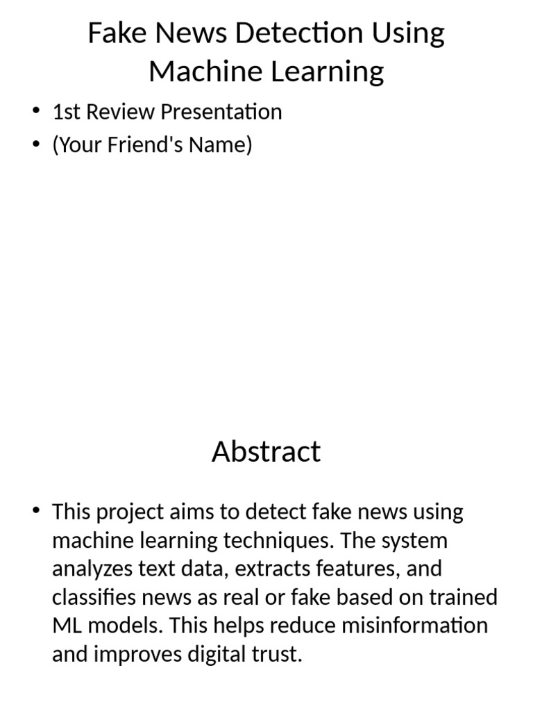 Fake_News_Detection_PPT | PDF