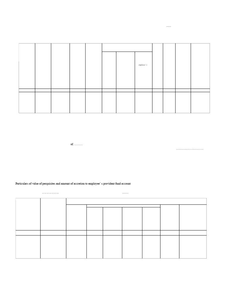 Form 12B_Previous Employment Income Declaration.. | PDF | Employment ...